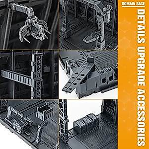 DIY Mechanical Chain Action Base Machine Nest kits for MG 1/100 Gundam Model W/Decals Set of 4