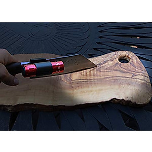 BBQCroc 3 in 1 Barbecue Tool 15-inch - Extra Light Tongs, Spatula and Grill Scraper (Green/Khaki) (15 inch with Flashlight)