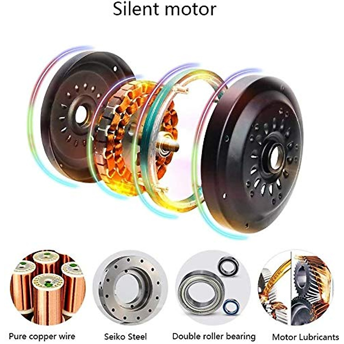 Fashionable chandelier Retro modern industrial chandelier/LED Invisible Ceiling Fans with Lamp,42In Fan Lights Wall Control Chandelier with Electric Fan Iron Art Lighting for Living Room and Restauran