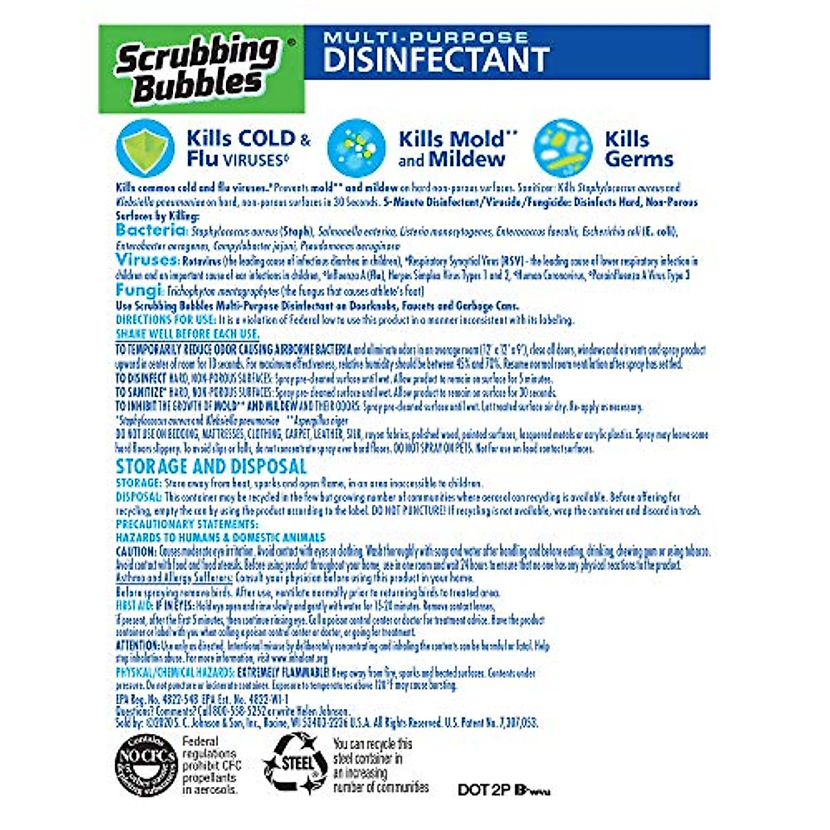 Scrubbing Bubbles Multi-Purpose Disinfectant Spray, 12 oz