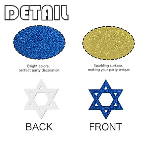 ShuanQ 120pcs Mazel Tov Confetti - Jewish Wedding Party Decorations - Bar Mitzvah Party Table Scatters - Jewish Event Favors Decor Confetti