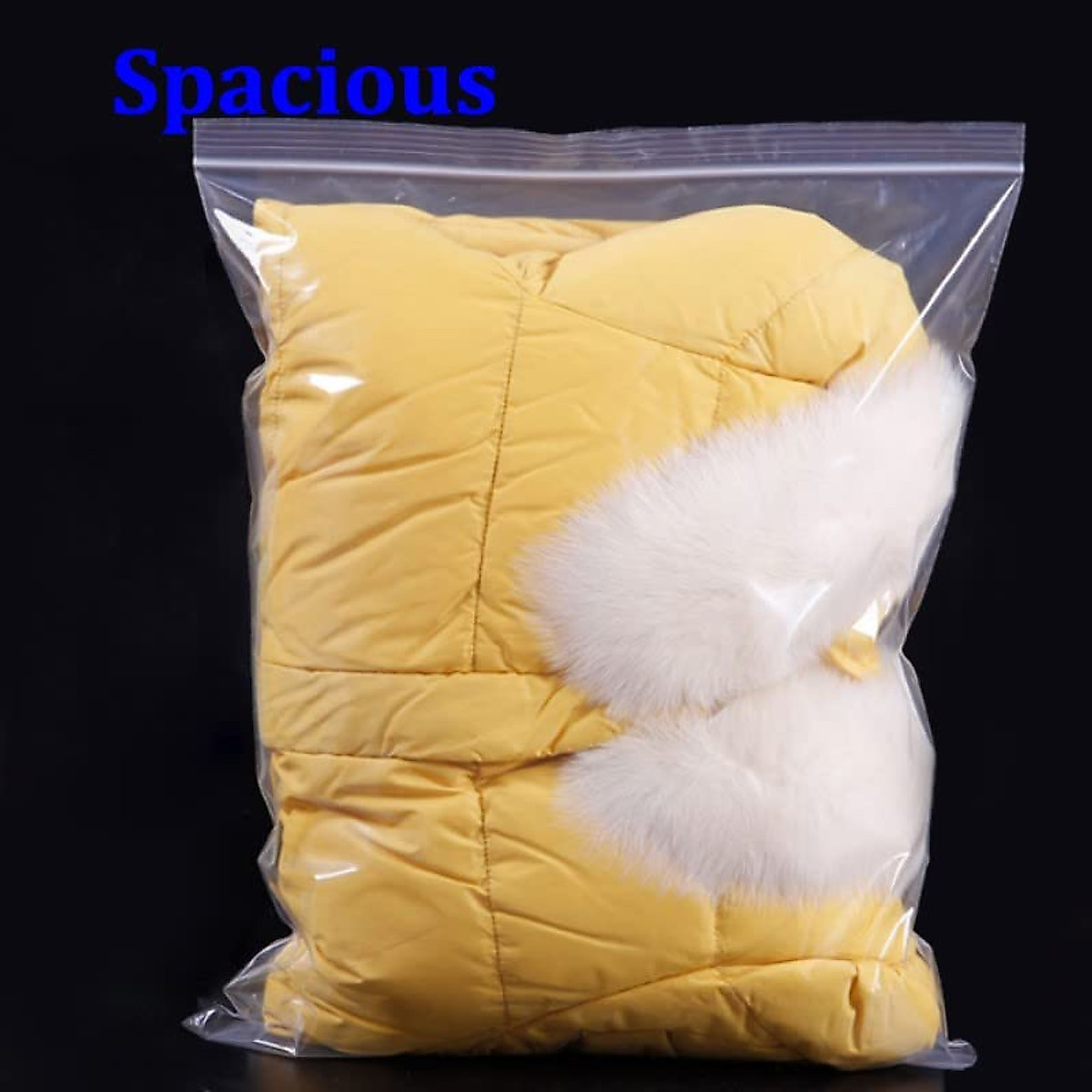 Jumbo Storage Bag 5 Gallon Freezer Bags Zip Easy Food Storage Bag Clear Meal Prep Bag Thick Durable 10 Pcs 17.7" x 23.6"