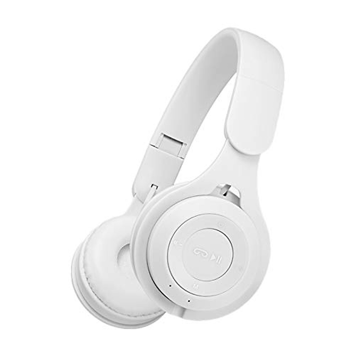 Heave M6 Wireless Foldable Headset Macarons Heavy Bass Bluetooth Gaming Headphone,Wireless Over Ear Headset for Home Office,150 Hours Long Standby Time White