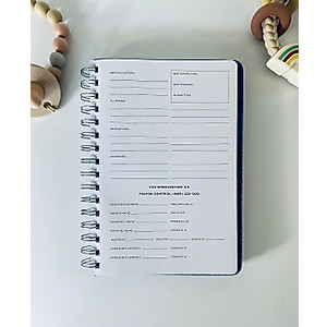 Baby's Daily Logbook, Breastfeeding Journal, Track your Infant’s Feedings, Sleep, and Diaper changes. Plus Bonus Sections including: Growth Charts, Illness Charts, Milestones, Teeth Chart, Doctor appointment notes, and Storage Pocket.