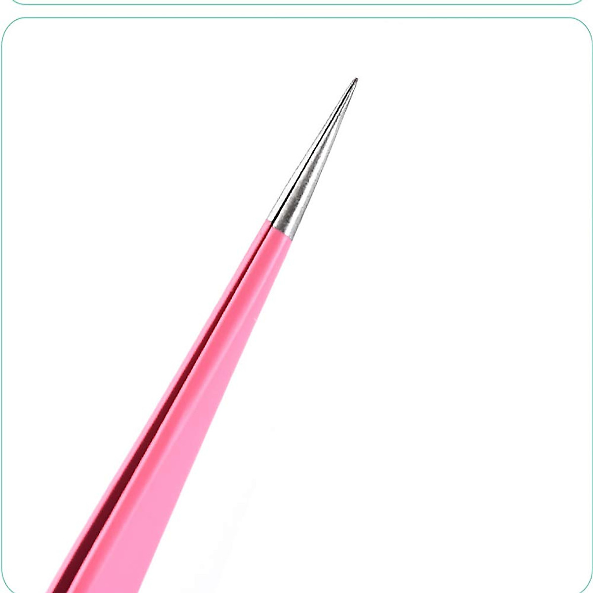 2 Pcs Stainless Steel Eyebrow Tip Tweezers Picker Eyelash Extensions Nippers for Women