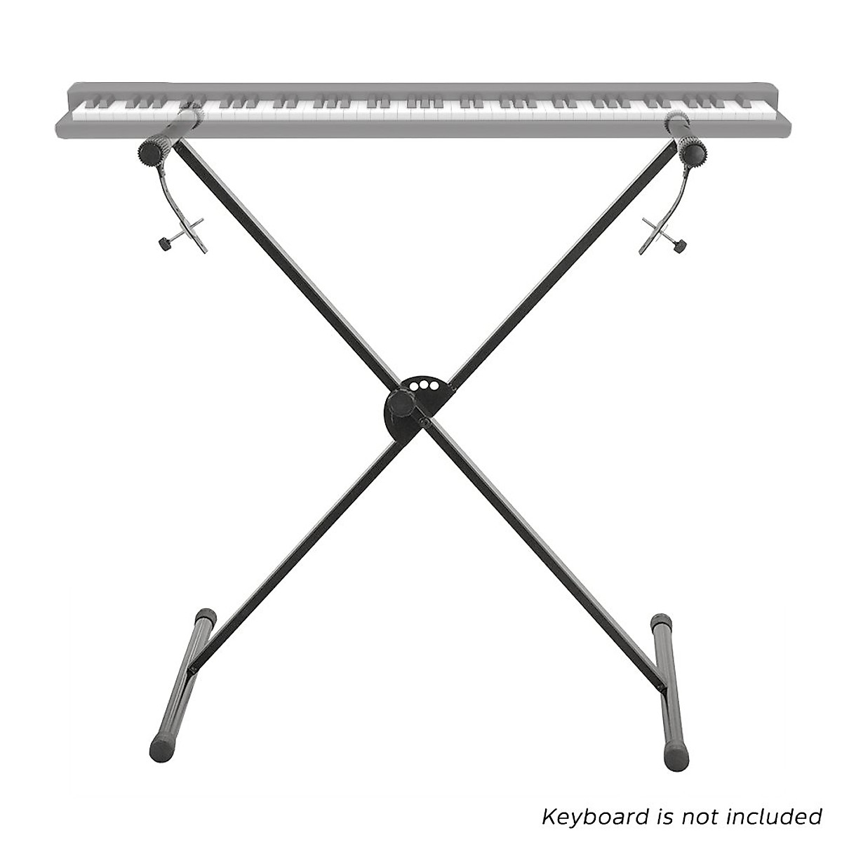 PARTYSAVING Pro Series One-Tier Portable Single-X Keyboard Stand with Locking Straps, APL1157