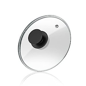 Wadaza Pan Lid 7 Inch - Tempered Glass Pot Lid - Oven Safe Replacement Glass Lid for Frying Pan Wok Pot Skillet
