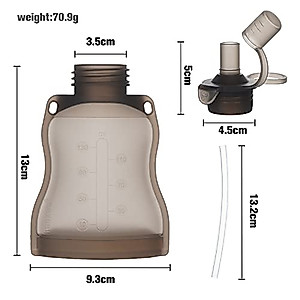 haakaa Yummy Pouch Reusable Baby Food Pouch, Baby Food Storage Toddler Kids Squeezable Pouch, Washable Freezer - Make Homemade Organic Food for Babies/Toddlers, 4oz, 2 Pack,6m+