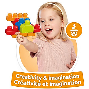 MEGA BLOKS Fisher-Price Toddler Building Blocks Toy Set, Build ‘n Create with 250 Pieces, Ages 1+ Years