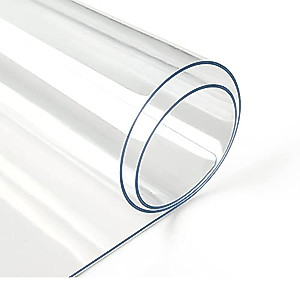 Deep Dream 1.5mm Clear Desk Cover Protector, 14×24 Inch Clear Table Protector, Rectangular Vinyl Desk Pad, PVC Plastic Table Cover for Office, Dresser, Night Stand, Computer & Writing Desk Tabletop