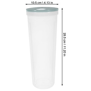 Kichvoe Pasta Storage Bin Pasta Storage Container Airtight Spaghetti Box Pantry Noodles Canister Holder Plastic Food Containers with Lock Lids for Dry Food Noodle Sugar Flour Cereal