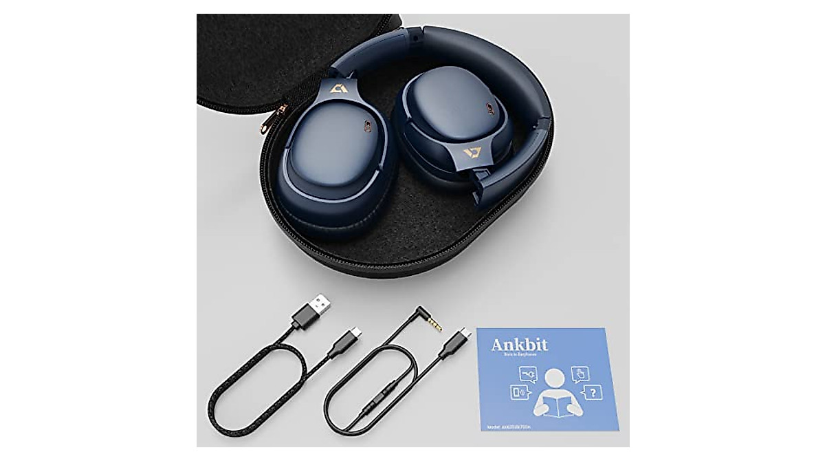 Ankbit E700 Wireless Noise Cancelling Headphones - Hi-Res Audio
