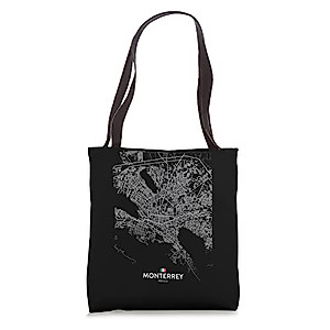 monterrey mexico City map Travel souvenir hometown Tote Bag
