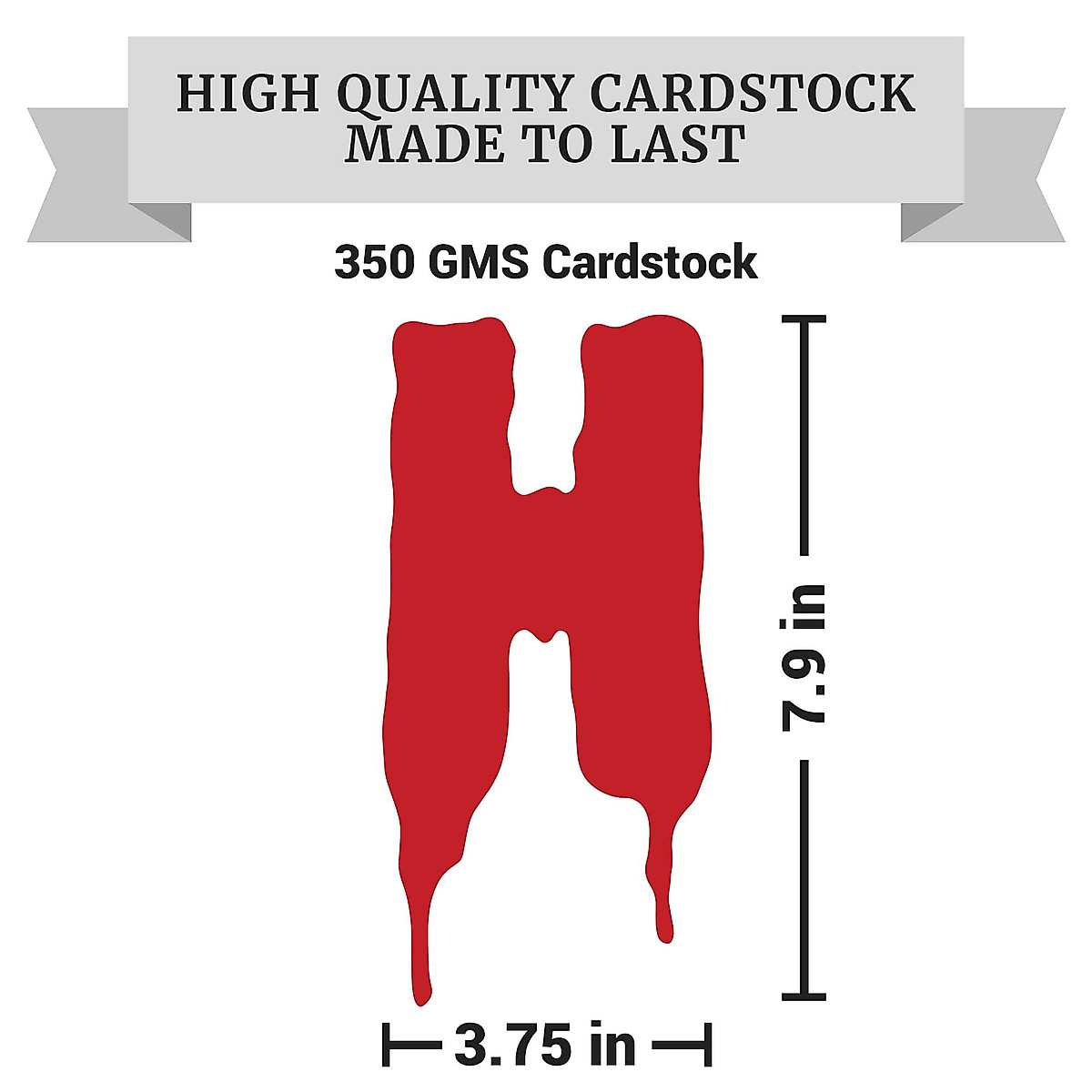 Pre-Strung Happy Halloween Banner,NO DIY,Pre-Strung Garland on 8 ft Strand,Scary Killer Halloween Party Decorations & Decor. Did we mention no DIY?