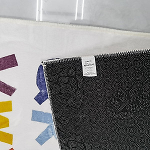 Luxixiry ABC Alphabet Kids Rug, Cotton Soft Plush Play Mat for Playroom Bedroom Living Room Playmat Home Décor (White, 31.5"x39")