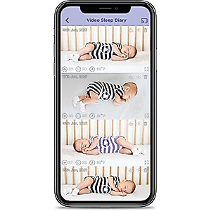 Hubble Connected Dream+ Non-Wearable, Smart Wi-Fi Enabled Baby Movement Monitor for Heart-Rate and Breathing Supervision, HD Baby Camera with Preloaded Soothing Sounds & White Noise - FSA/HSA Eligible