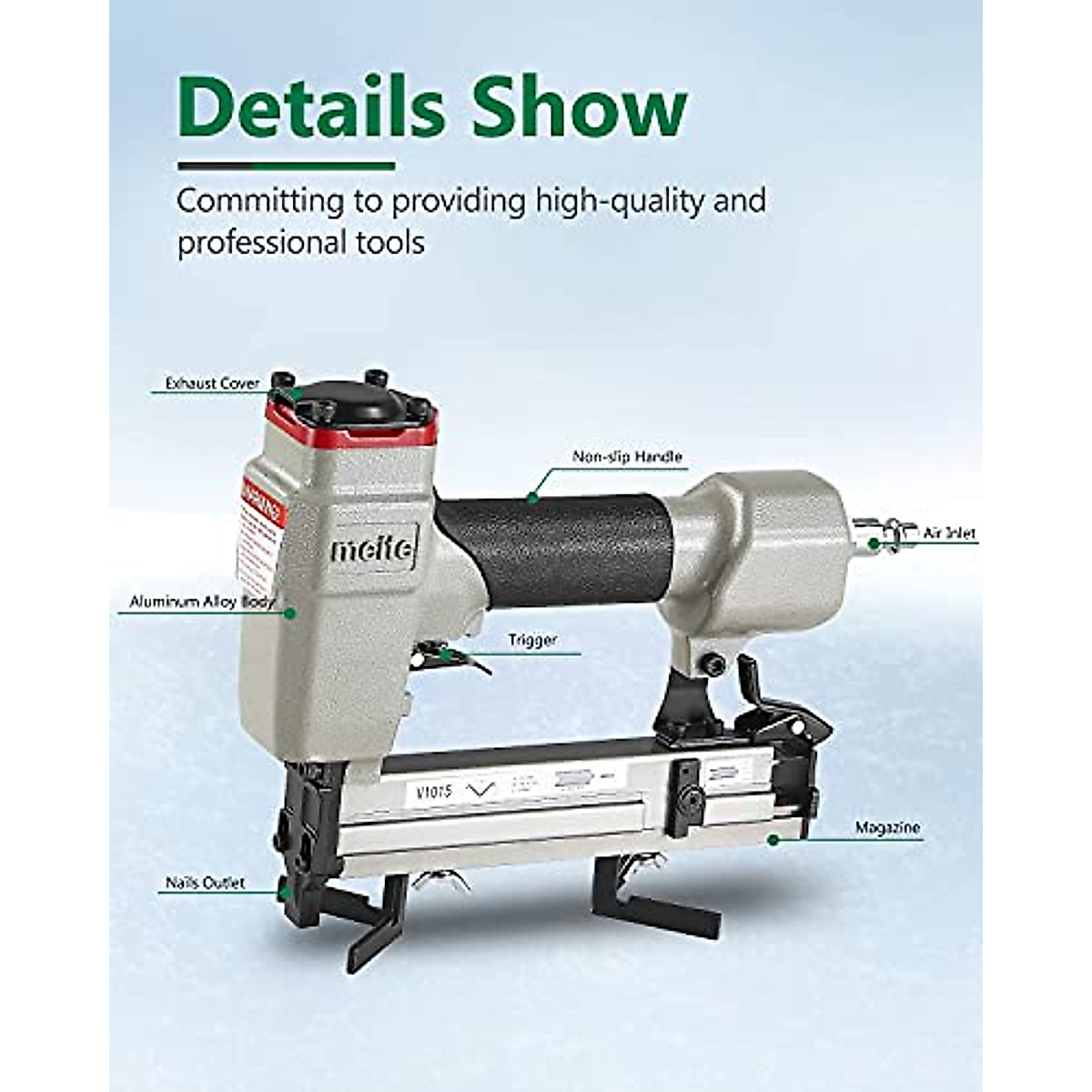 meite V-Nailer Series V1015B Picture Frame Joiner or Picture Frame Nailer (Size 9/32-Inch to 19/32-Inch)