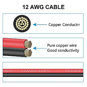 RIIEYOCA Solar Connector to Cigarette Lighter Female,12AWG Cable 12V-24V Cigarette Lighter Female Seat Connect Solar Panel,for Cigarette Lighter Connecting The Device to Supply Power use