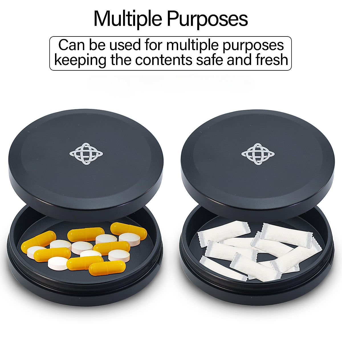 BlissLux Premium Metal Zyn Can - Smell Proof, Slim & EDC Storage