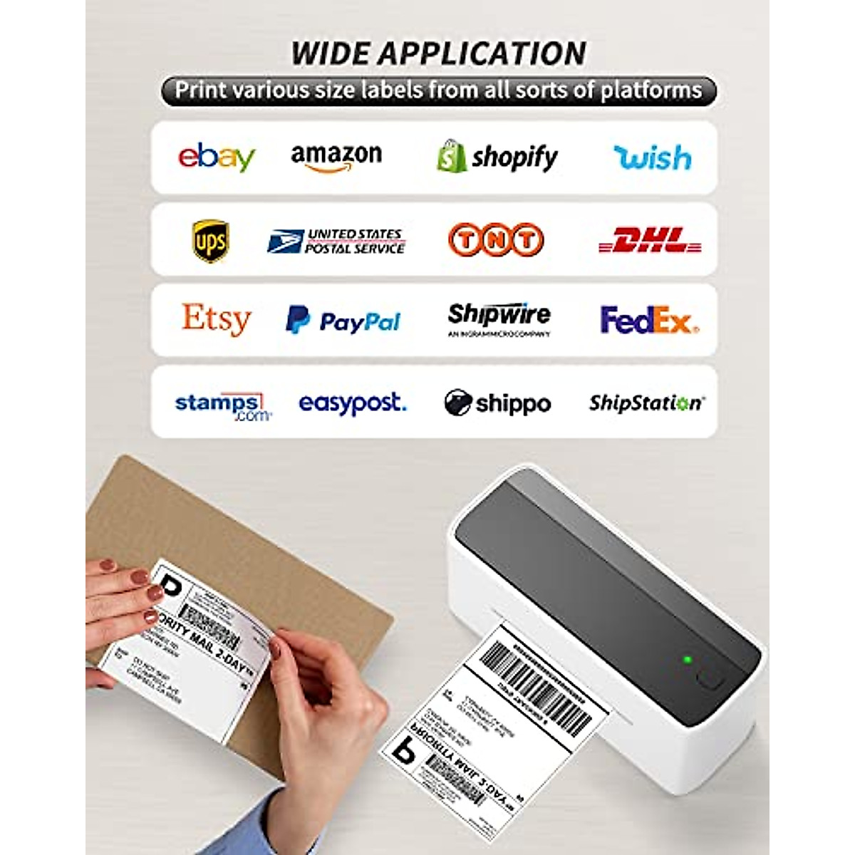 Phomemo Bluetooth Label Printer for Small Business Shipping