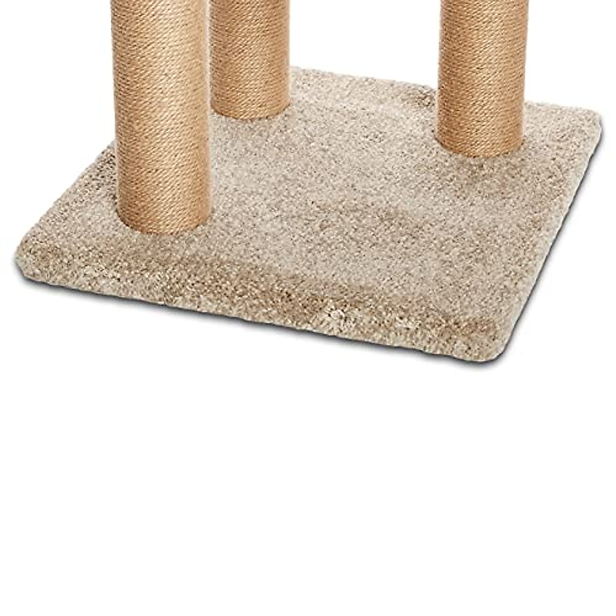Amazon Basics Cat Tree Indoor Climbing Activity Tower with Scratching Posts, Large, 17.7" x 45.9", Beige