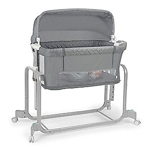 Ingenuity Dream Hero Starlight 3-in-1 Co-Sleeping Bassinet and Crib - Lume (Grey), Unisex, Newborn to 12 Months