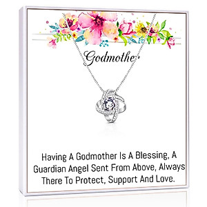 Onepurposegifts Godmother Gift set, Godmother necklace, Gift for godmother (New Zircon)…