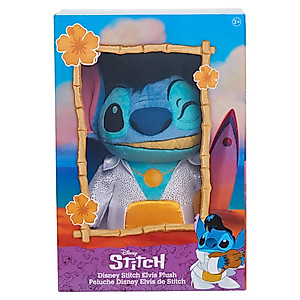 Just Play STITCH Disney Elvis Stitch Collector Plush Stuffed Animal, Alien, Officially Licensed Kids Toys for Ages 3 Up, Amazon Exclusive