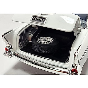 1957 Chevy 150 Street-Strip Silver Metallic and White Limited Edition to 300 Pieces Worldwide 1/18 Diecast Model Car by Acme A1807016