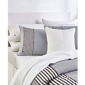 Lacoste Meribel Cotton Bedding Set, Twin/TwinXL Duvet, Grey