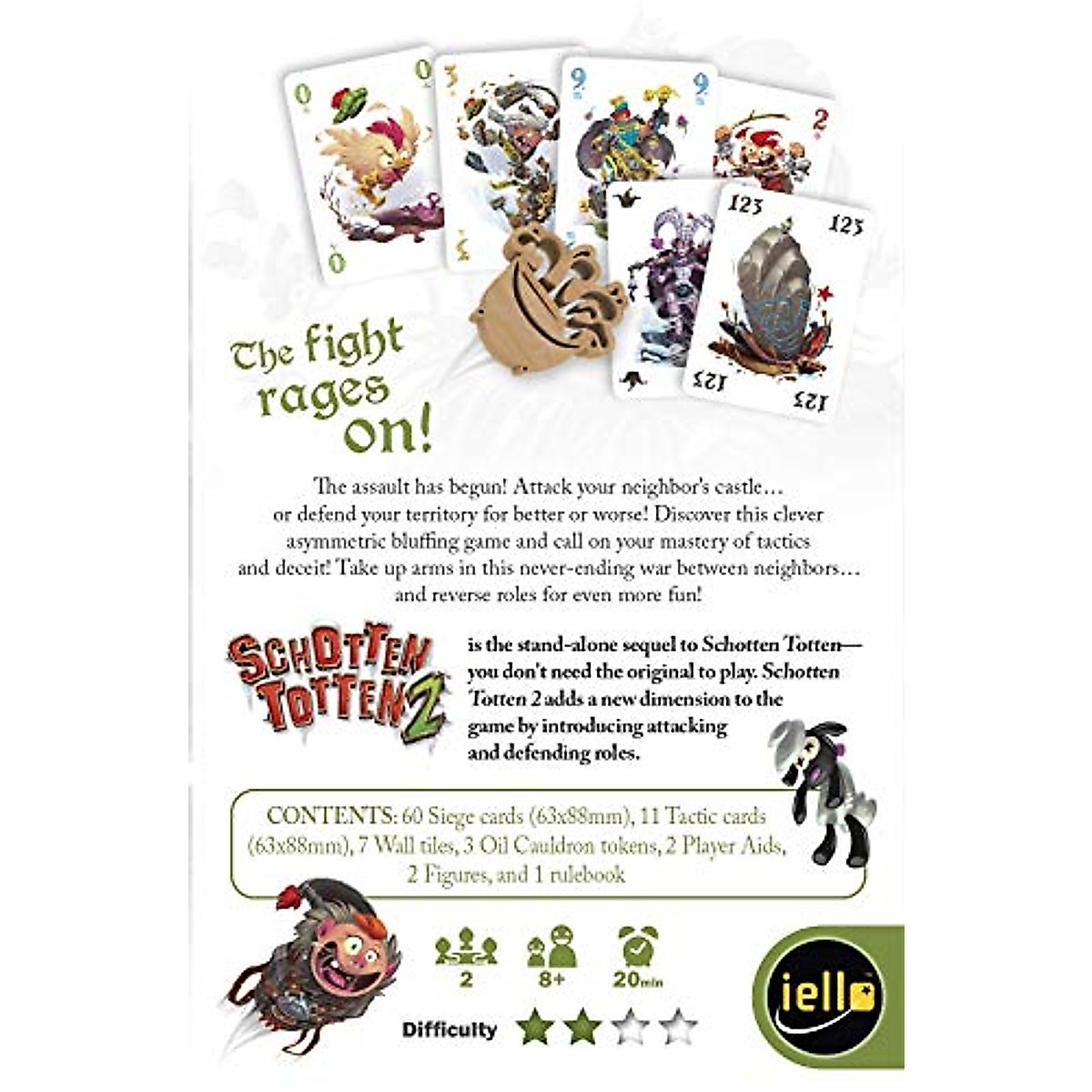 IELLO: Schotten Totten 2, Sequel, Strategy Card Game, Great for On The Go Gaming, 20 Minute Play Time, 2 Player, for Ages 8 and Up