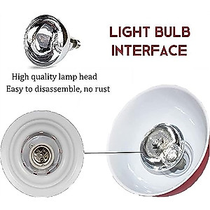 LINKANRUO Hanging Food Heat Lamp Restaurant, Food Heat Lamp 2 Pack Food Warmer Lamp, Food Heating Lamp Commercial Food Service Heat Lamp 110v Lamps(Gold)