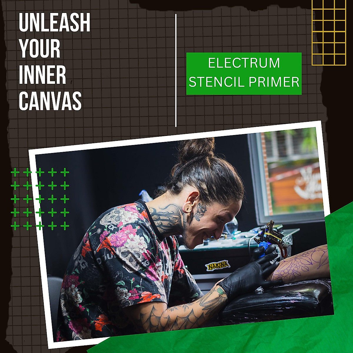 Electrum Tattoo Transfer Gel Solution, Stencil Application Gel Works Great for Carbon and Marker Stencils, Tattoo Stencil Gel, Stencil Primer, Made in the USA by Tattoo Artists, 2 Ounces