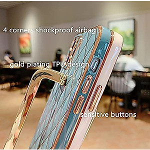 for iPhone 12 Pro Max Cute Case for Women,Luxury Glitter Sparkle Plating TPU Rugged Shockproof Bumper,Bling Soft Rubber Metal Buckle Kickstand Hand Holder Girly Phone Case for iPhone 12 Promax Pink