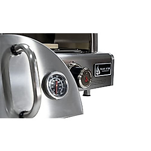 Mont Alpi MAPZ-SS Countertop Table Top Stainless Steel Portable Outdoor Kitchen Gas Pizza Making Oven - Pizza Stone Included