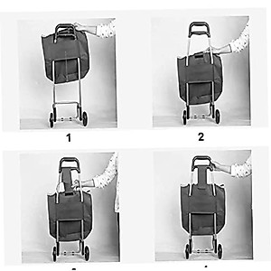 Trolley Bags for Shopping Cart Bags for Shopping Cart Replacement Shopping Hand Cart Replacement Bag Folding Waterproof Oxford Cloth Storage Bag Trolley Bags