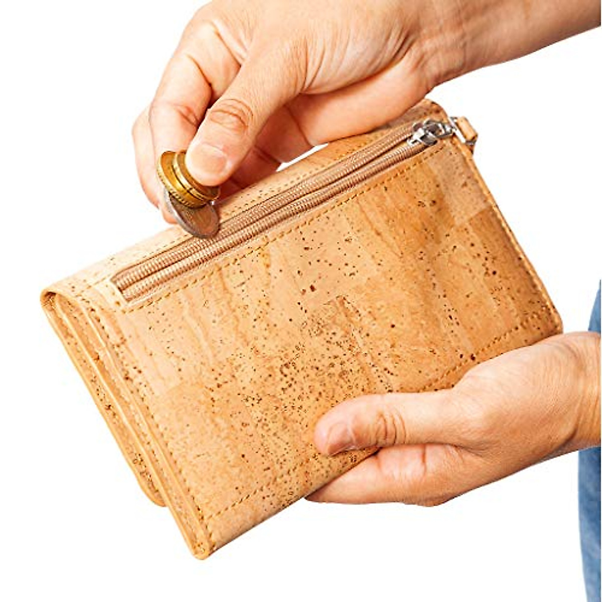 Corkor Cork Slim Long Wallet – Women’s Clutch - RFID Blocking - Vegan Leather – Cruelty Free – Eco Friendly - Black