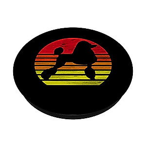 Retro Poodle Silhouette PopSockets Swappable PopGrip