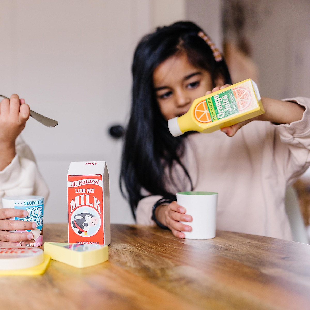 Melissa & Doug Fridge Food Wooden Play Food Set (9 pcs)