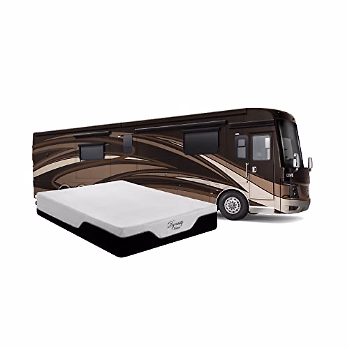 DYNASTY MATTRESS 12 inch CoolBreeze Classic Cooling Gel Memory Foam Mattress for RV (Medium Firm - RV King 72x80)