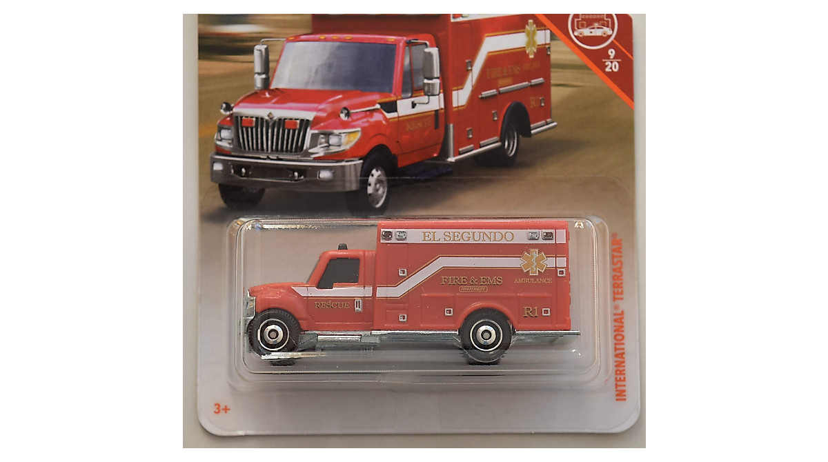 Matchbox Rescue Series International TERRASTAR 9/20 Red Toy Truck