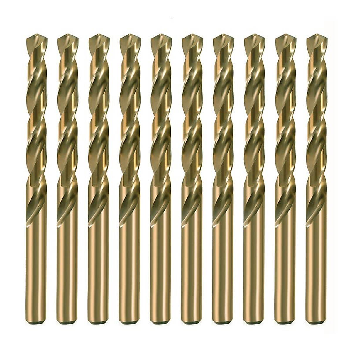 Cobalt Drill Bit 3/32 in. HSS Co M35 Jobber Length Twist Drill Steel Metal-10Pcs