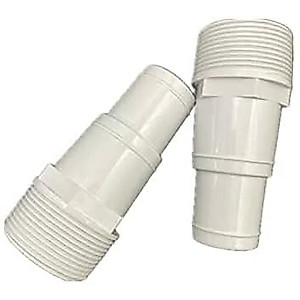 YMHYJY Pool Filter Pump Hose Adapter 1 1/4"-1 1/2" Thread 1.5" Fitting Connector PVC for SPX1091Z7 (2 Pcs)