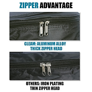 GLEAM Acoustic Guitar Gig Bag - 0.35 Inch Sponge Padding Fit 39-41 Inch Guitar Waterproof Black