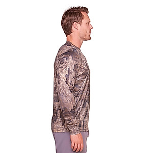 Realtree Men's Essential Camo Lightweight Performance Long Sleeve Shirt (RT Timber, X-Large)
