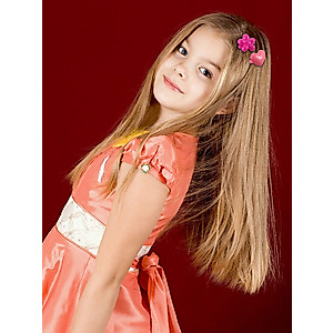 WILLBOND 100 Pieces Girls Hair Barrettes Self Hinge Plastic Clip Toddler Kids Baby 80s 90s Clip Colorful Cute Cartoon Hair Pin Accessories(Butterfly, Plum Blossom, Bow, Heart-shaped)