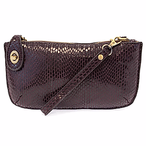 Joy Susan Womens Crossbody Wristlet: Python Clutch