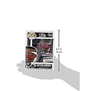 Funko Pop! Marvel: Year of The Shield - Captain America (Sam Wilson) with Shield, Amazon Exclusive