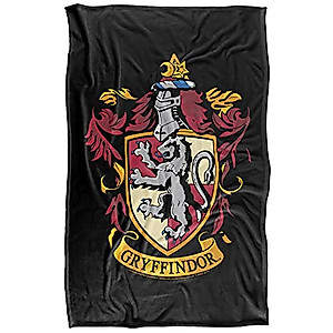 Harry Potter Gryffindor Crest Black Silky Touch Super Soft Throw Blanket 36" x 58",Gryffindor Crest