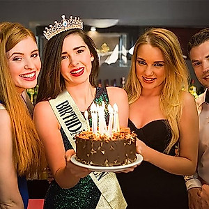 Tiaras for Women KICOSY Birthday Crown for Women Birthday Tiara for Girls Birthday Queen Tiara and Sash Set Rhinestone Crown Birthday Queen Sash Birthday Gifts Birthday Decorations for Women